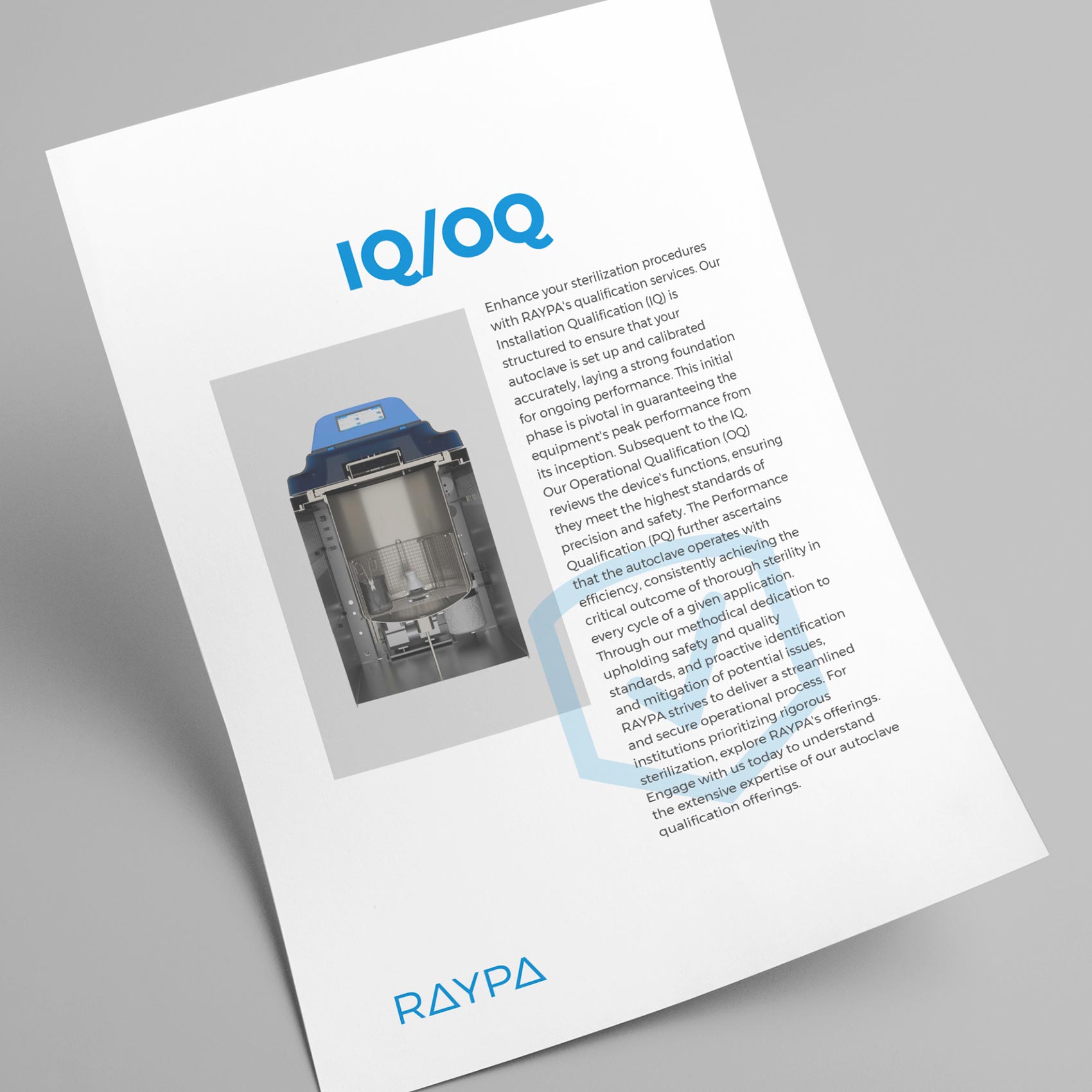 TLV-S | Autoclaves for the pharmaceutical industry | RAYPA