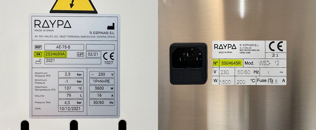 Request technical support and spare parts | RAYPA